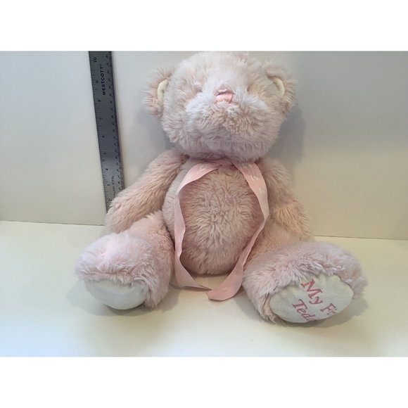 GANZ | Toys | Baby Ganz Plush Pink My St Teddy Bear With Ribbon Stuffed ...